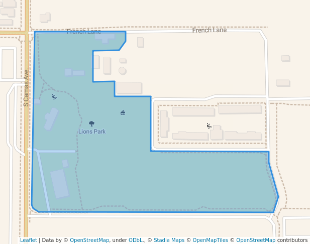 Lions Park in Wapato | Map and Routes