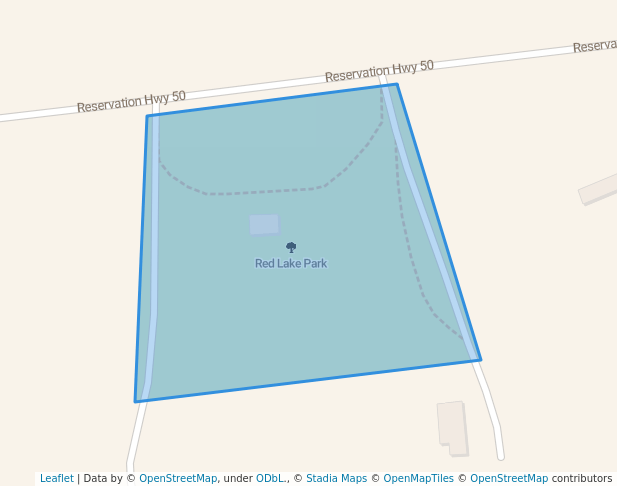 Red Lake Park in Red Lake | Map and Routes