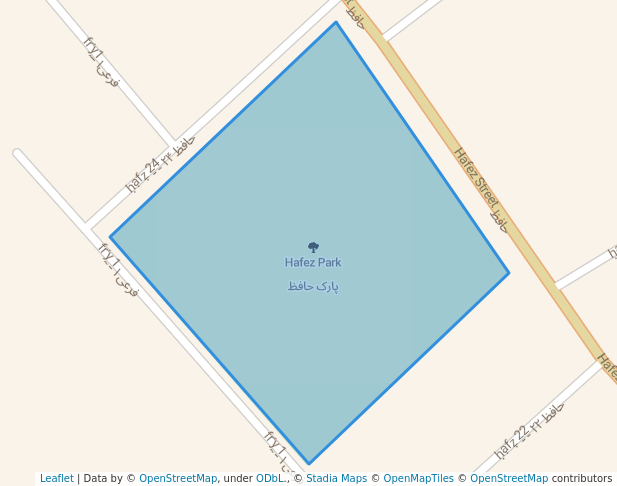 Hafez Park in Gonabad | Map and Routes