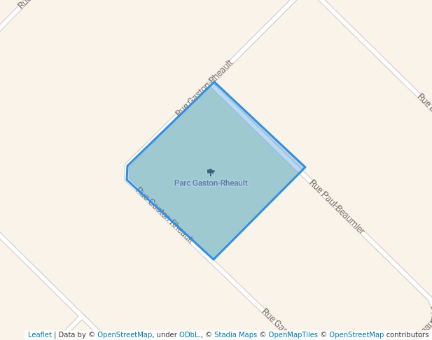 Parc Gaston-Rheault in Nicolet | Map and Routes