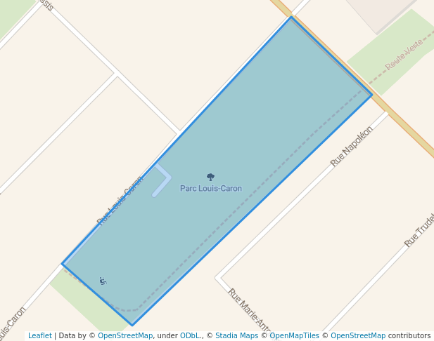 Parc Louis-Caron in Nicolet | Map and Routes