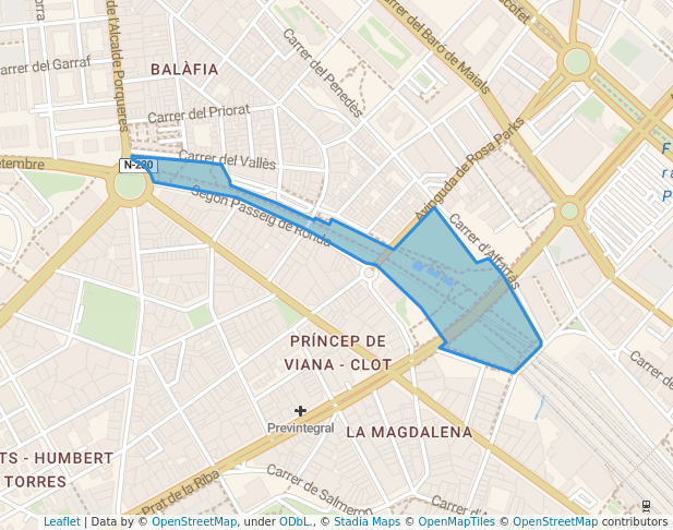 Parc sobre les Vies in Lleida | Map and Routes