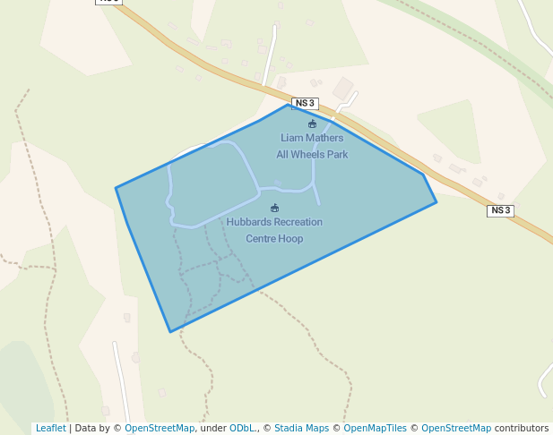 Hubbards Recreation Centre Park in Hubbards | Map and Routes