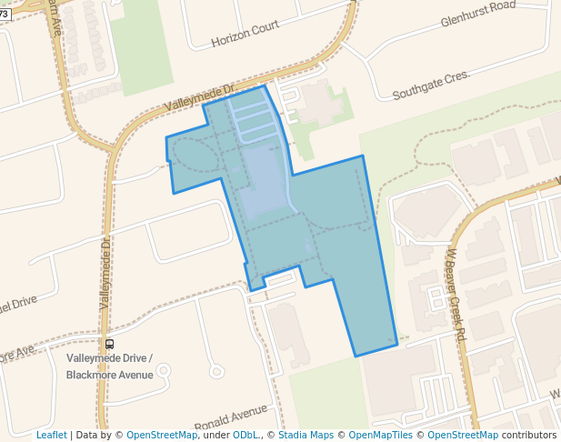 David Hamilton Park in Richmond Hill | Map and Routes