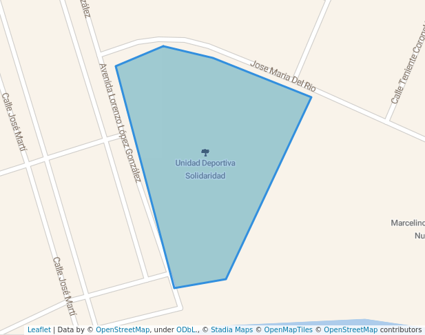 Unidad Deportiva Solidaridad in Mexicali | Map and Routes