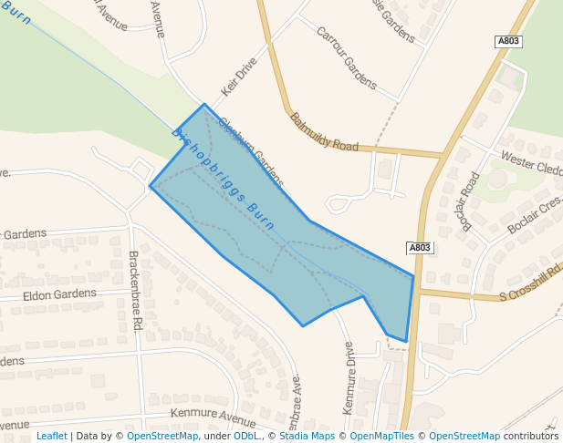 Bishopbriggs Town Centre Public Park in Bishopbriggs | Map and Routes