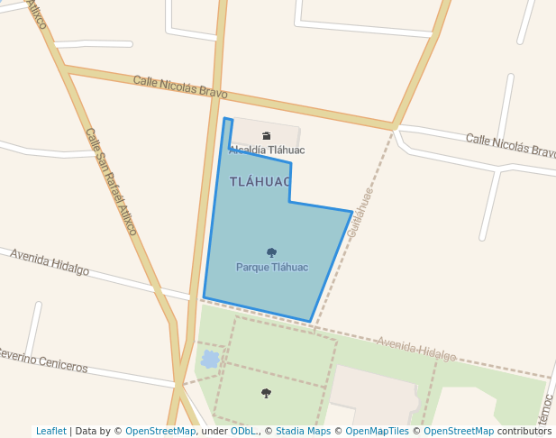 Parque Tláhuac in Ciudad de México | Map and Routes