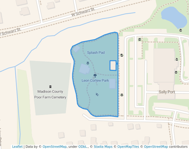 Leon Corlew Park in Edwardsville | Map and Routes