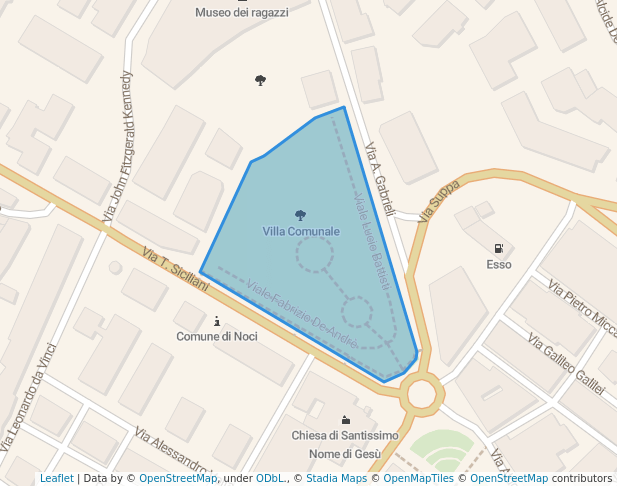 Villa Comunale in Noci | Map and Routes