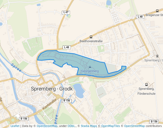 Stadtpark in Spremberg | Map and Routes