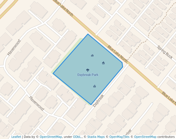 Daybreak Park in Irvine | Map and Routes