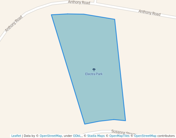 Electra Park in South Tamworth | Map and Routes