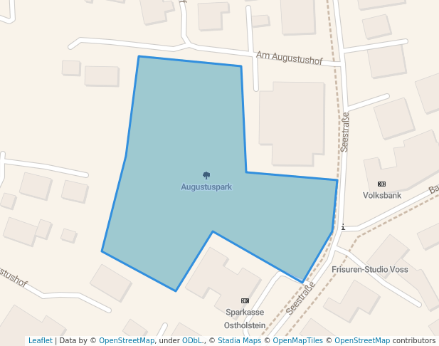 Augustuspark in Scharbeutz | Map and Routes