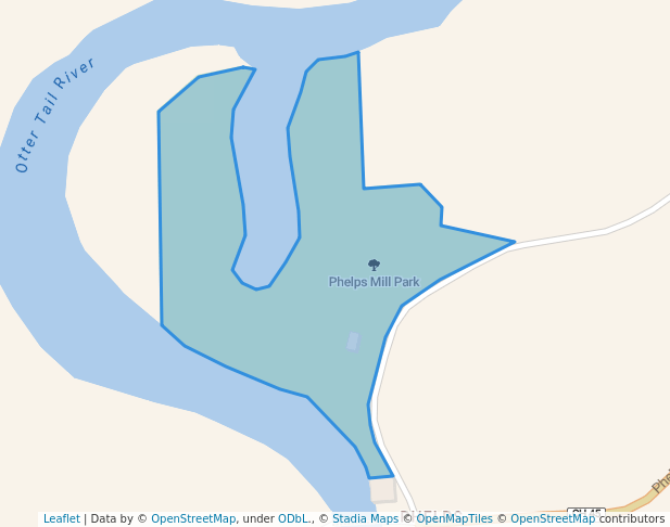 Phelps Mill Park in Underwood | Map and Routes