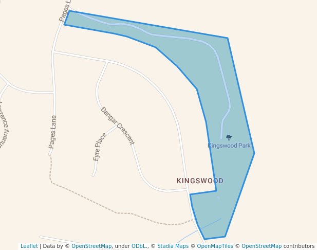 Kingswood Park in Kingswood | Map and Routes