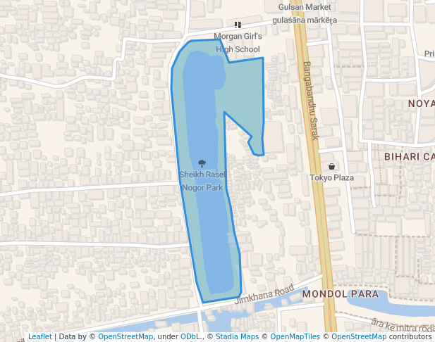 Sheikh Rasel Nogor Park in Narayanganj | Map and Routes