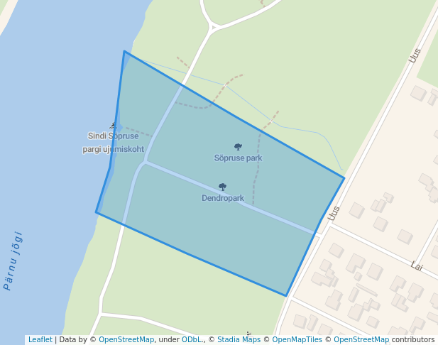 Dendropark in Sindi | Map and Routes