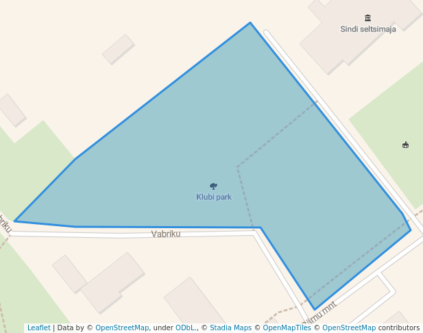 Klubi park in Sindi | Map and Routes
