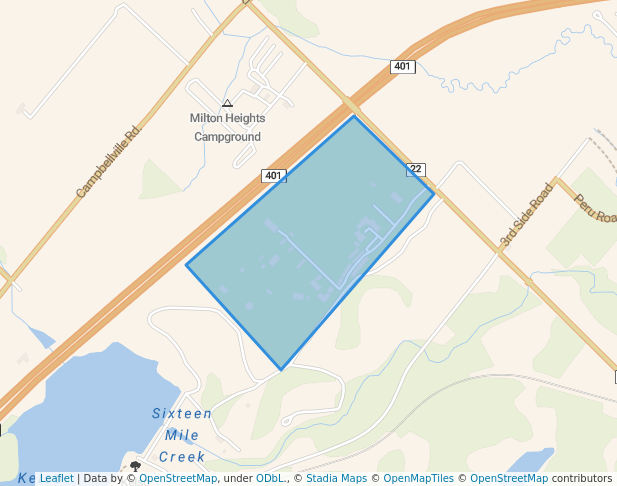 Country Heritage Park in Milton | Map and Routes