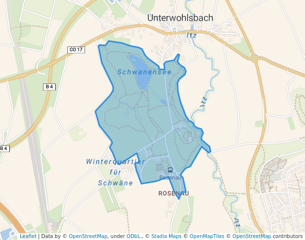 Schloßpark Rosenau in Rödental | Map and Routes