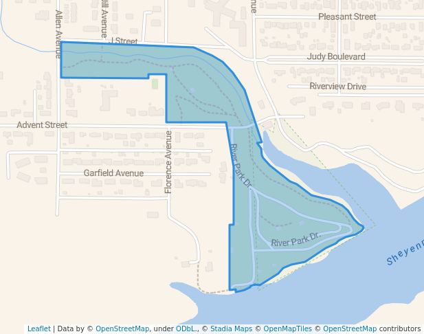 River Park in Harvey | Map and Routes