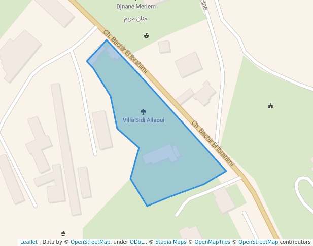 Villa Sidi Allaoui in El Mouradia | Map and Routes