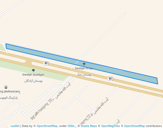 بوستان نماز in Rafsanjan | Map and Routes