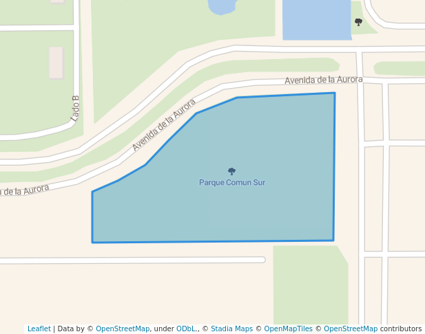 Parque Comun Sur in Santiago de Querétaro | Map and Routes