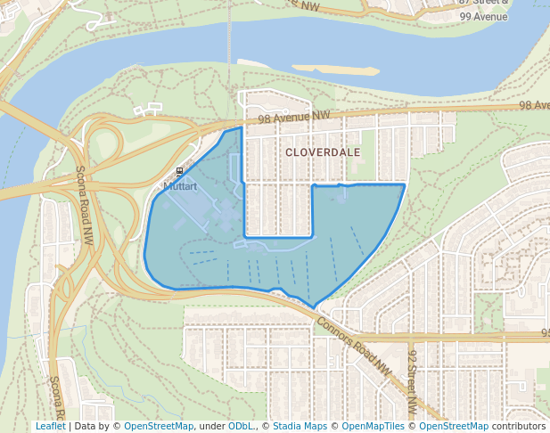 Gallagher Park in Edmonton | Map and Routes