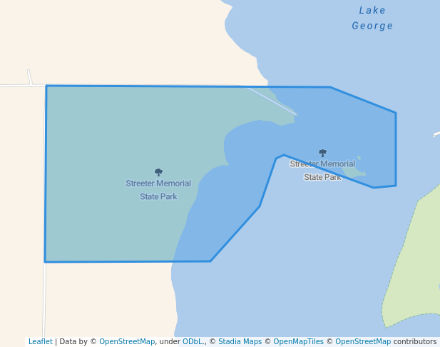 Streeter Memorial State Park in Medina | Map and Routes