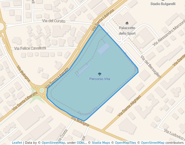 Percorso Vita in Cento | Map and Routes