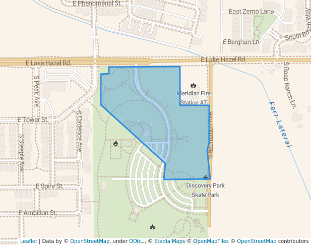 Discovery Park in Meridian | Map and Routes