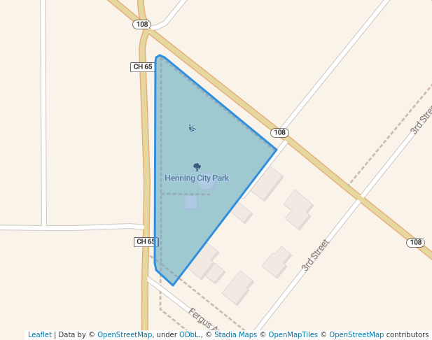 Henning City Park in Henning | Map and Routes