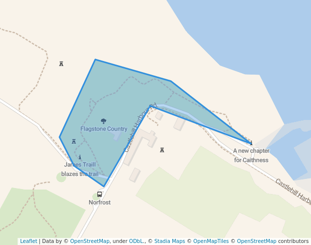 Flagstone Country in Castletown | Map and Routes