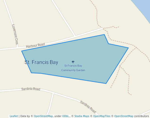 St Francis Bay Community Garden in Saint Francis Bay | Map and Routes