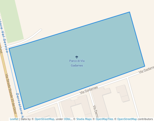 Parco di Via Gadames in Paderno Dugnano | Map and Routes
