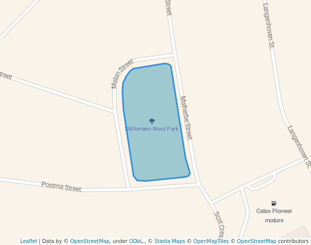 Stilfontein West Park in Stilfontein | Map and Routes