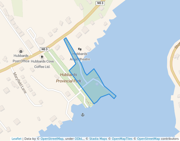 Hubbards Community Waterfront in Hubbards | Map and Routes