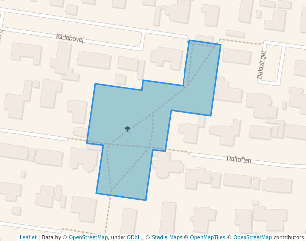 Dalen Park in Haslev | Map and Routes