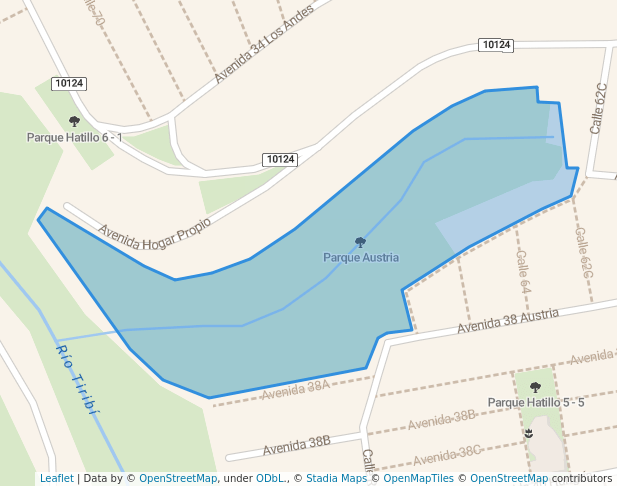 Parque Austria in San José | Map and Routes