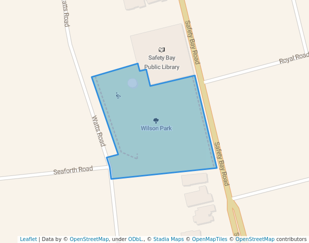 Wilson Park in Safety Bay | Map and Routes