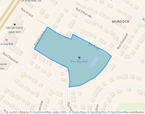 Parc Murdock in Saguenay | Map and Routes