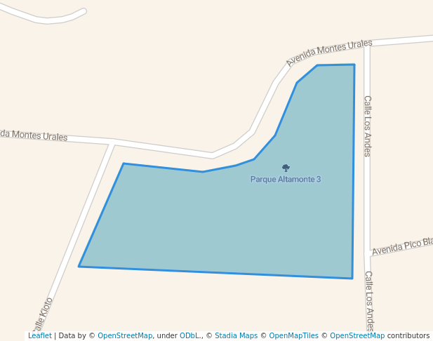 Parque Altamonte 3 in Granadilla | Map and Routes