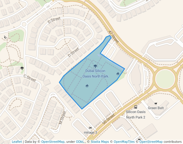Dubai Silicon Oasis North Park in Dubai | Map and Routes