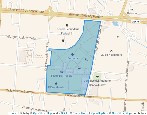 Borunda in Ciudad Juárez | Map and Routes