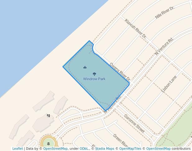 Windrow Park in Oxnard | Map and Routes