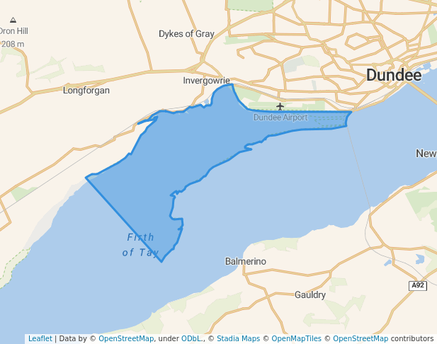 Inner Tay Estuary Local Nature Reserve in Invergowrie | Map and Routes