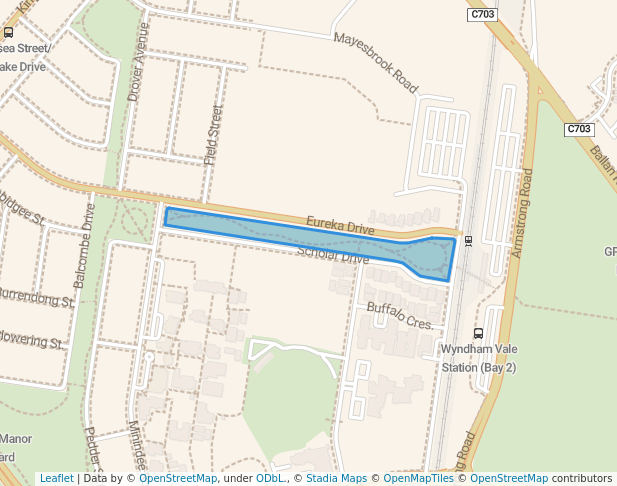 Eureka Drive Park in Wyndham Vale | Map and Routes