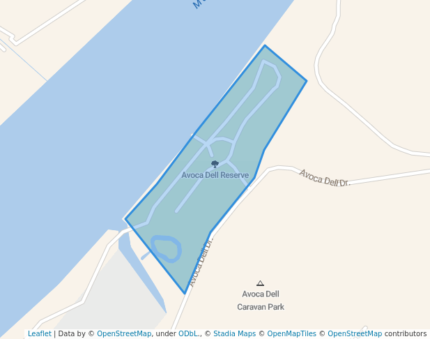 Avoca Dell Reserve in Avoca Dell | Map and Routes