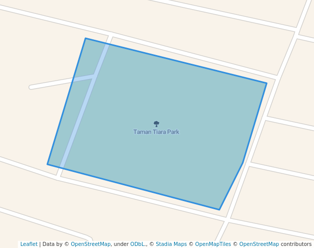 Taman Tiara Park in Tangkak | Map and Routes